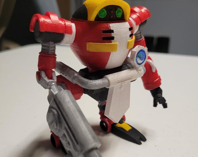 E-102 Gamma Sonic 3D Printed Figure - Etsy
