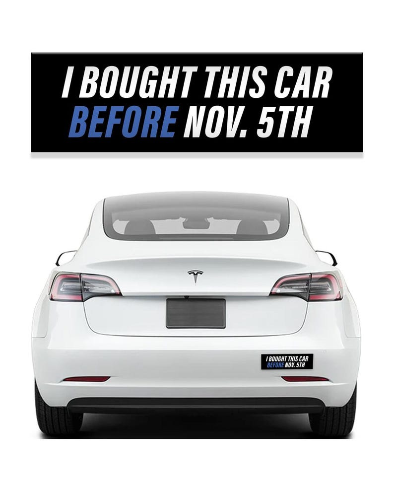 Tesla Bumper Sticker - Etsy