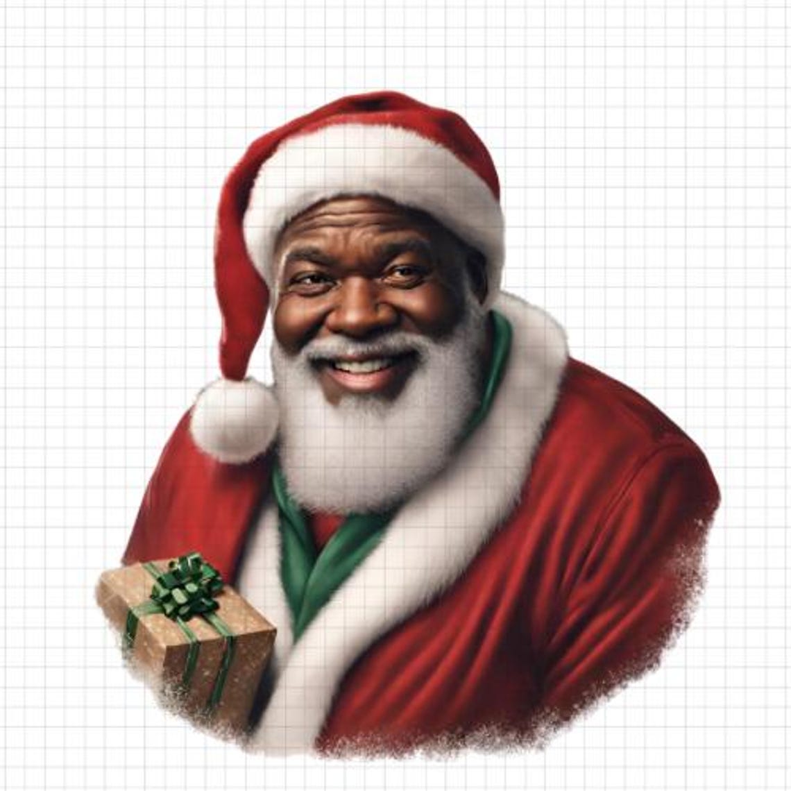 Black Santa Claus Png Bundle | Black Santa Clipart | African American ...