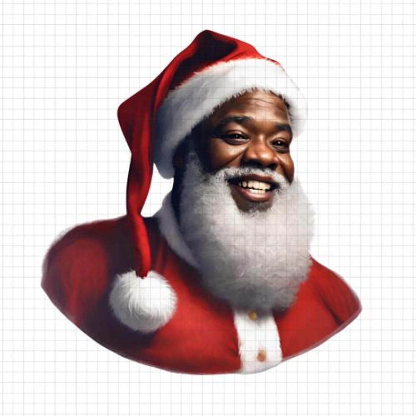Black Santa Claus Png Bundle | Black Santa Clipart | African American ...
