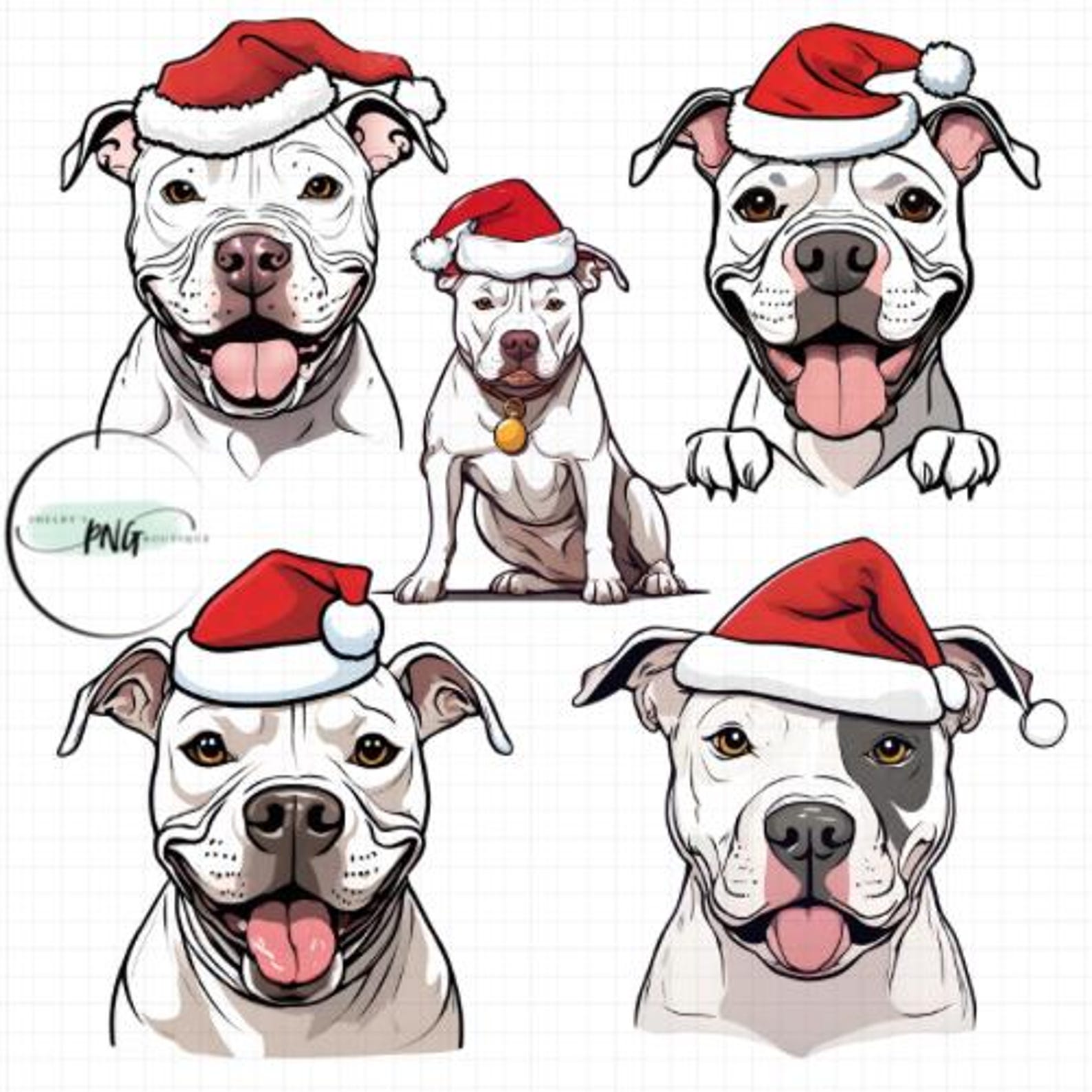 Christmas Dog Png, Pitbull Clipart, Christmas Pitbull, Dog Mom Clipart ...
