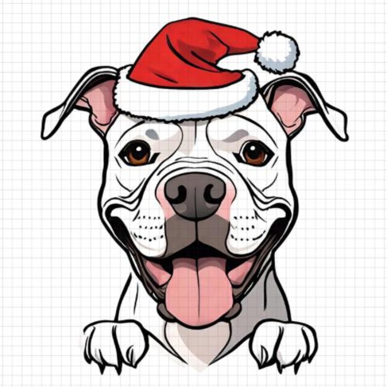 Christmas Dog Png, Pitbull Clipart, Christmas Pitbull, Dog Mom Clipart ...