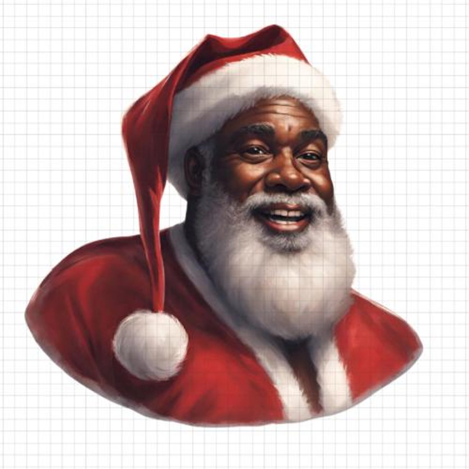 Black Santa Claus Png Bundle | Black Santa Clipart | African American ...