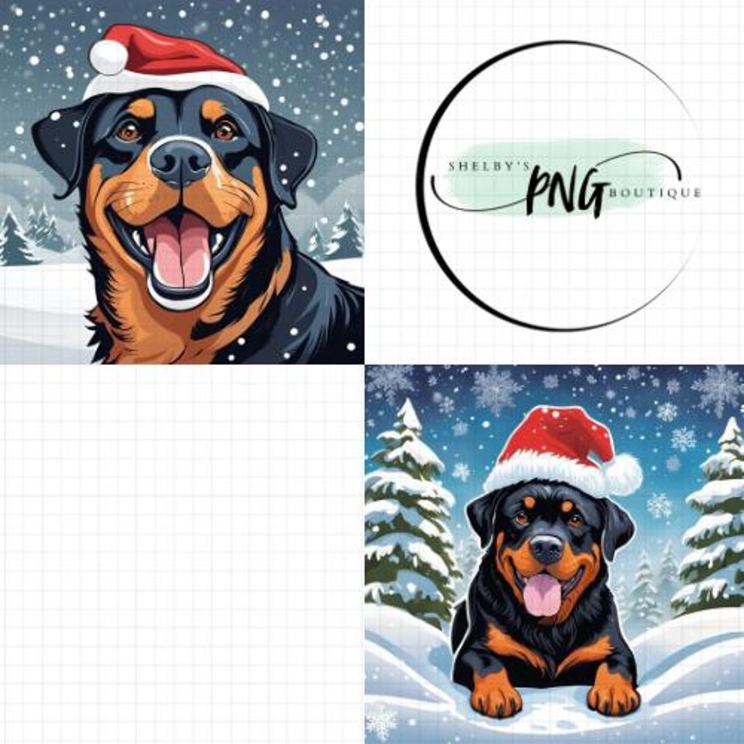 Rottweiler Png | Rottweiler Christmas Png | Dog Lover Png | Christmas ...