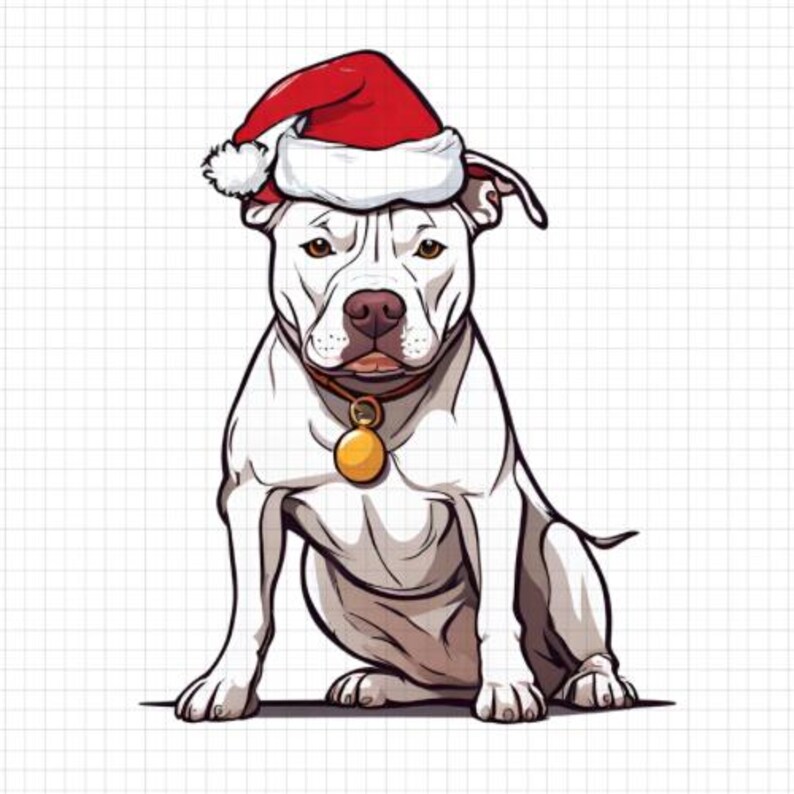 Christmas Dog Png, Pitbull Clipart, Christmas Pitbull, Dog Mom Clipart ...