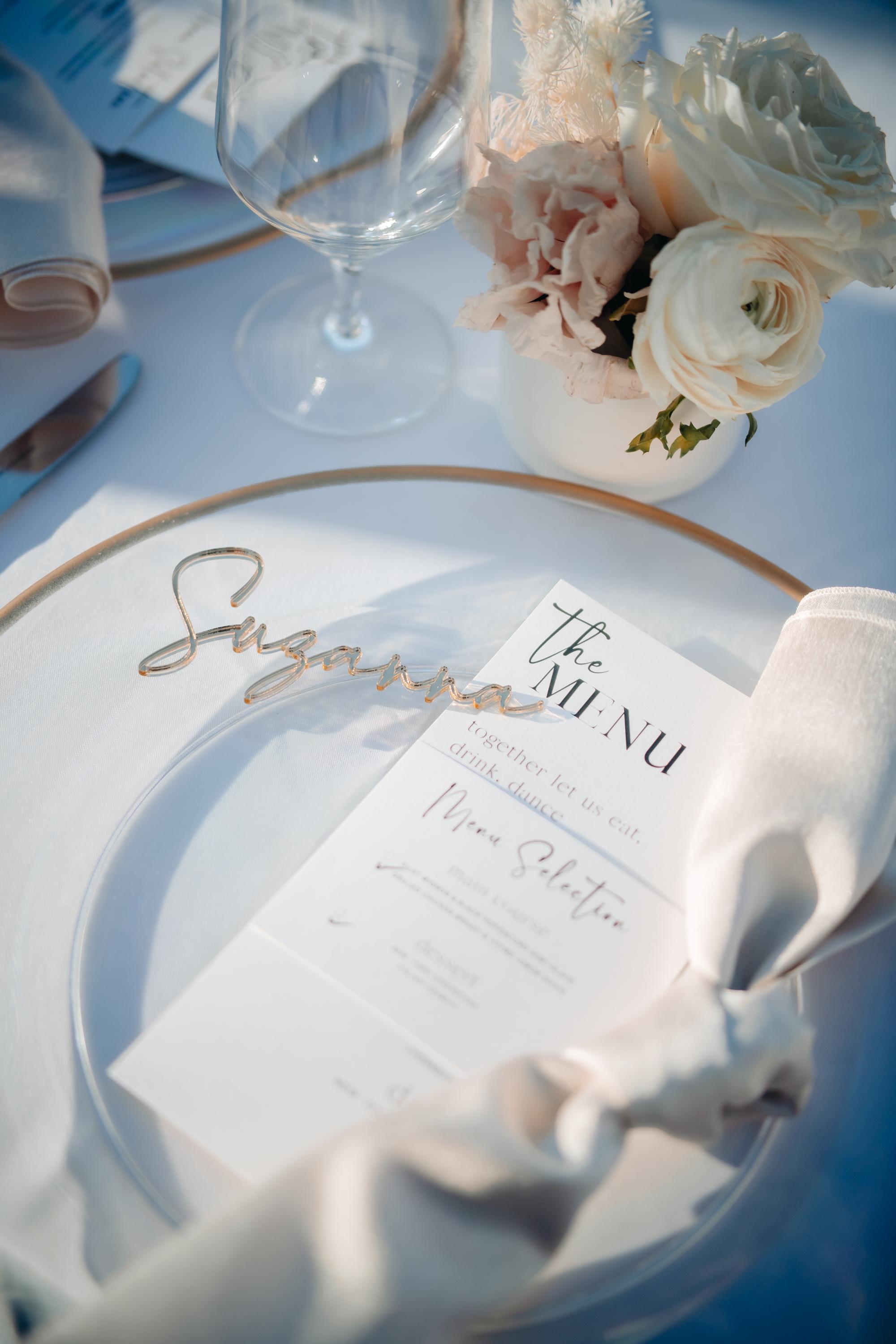 Editable Modern & Elegant Wedding Menu Template - Etsy