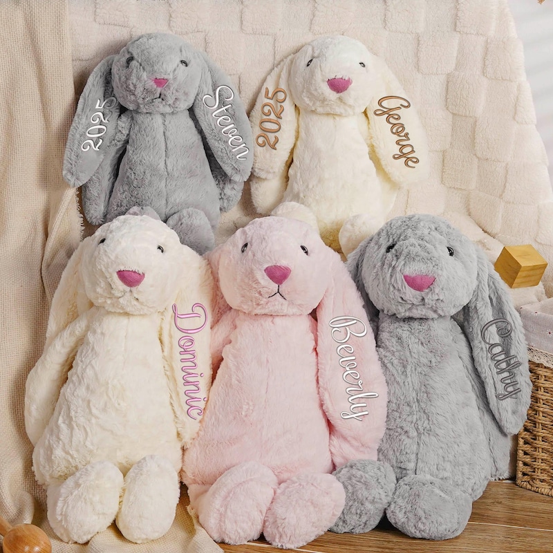 Pink Rabbit Plush Toy - Etsy