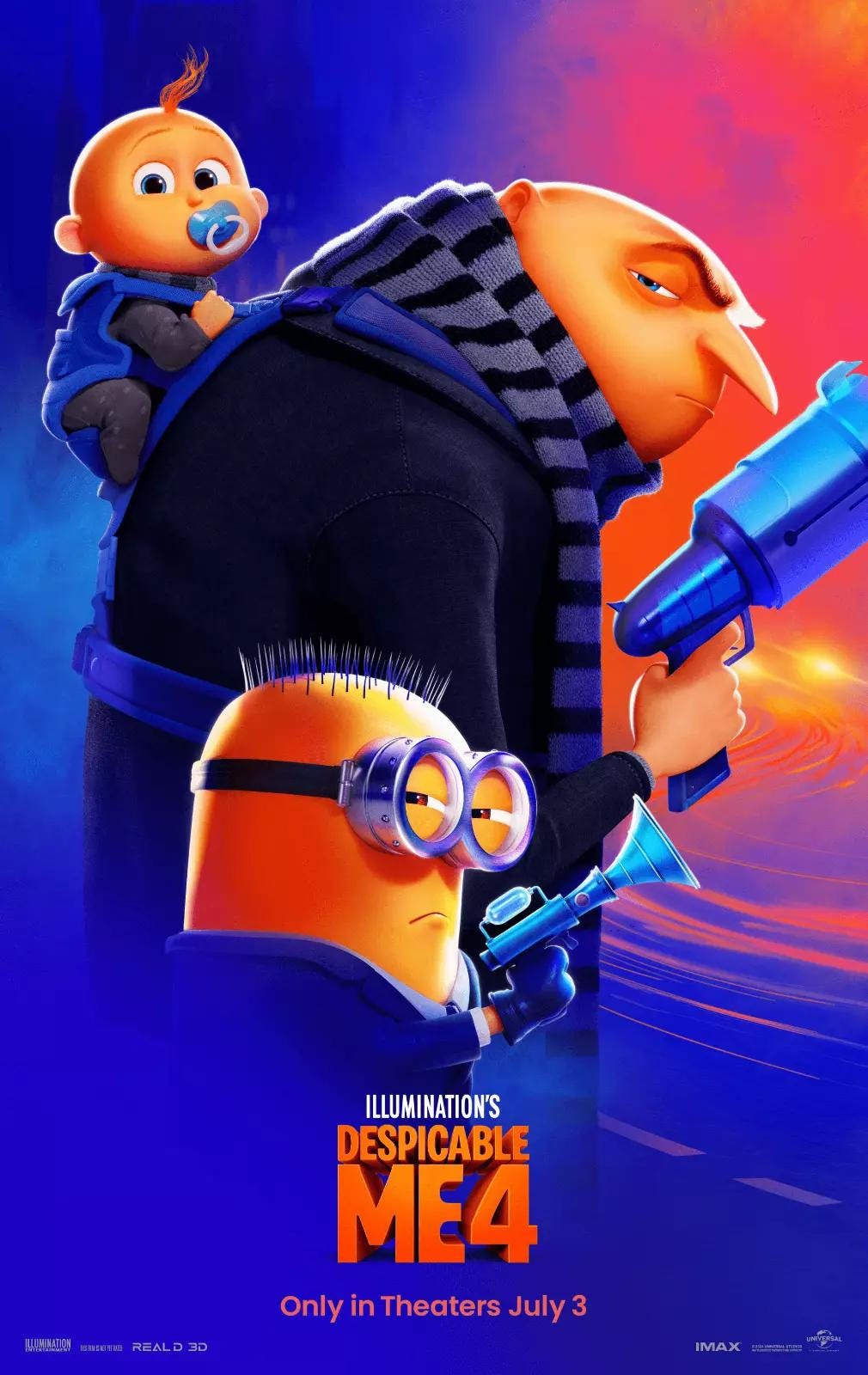 Despicable Me 4 Movie Poster A1, A2, A3, A4 High-quality Cinema Art ...
