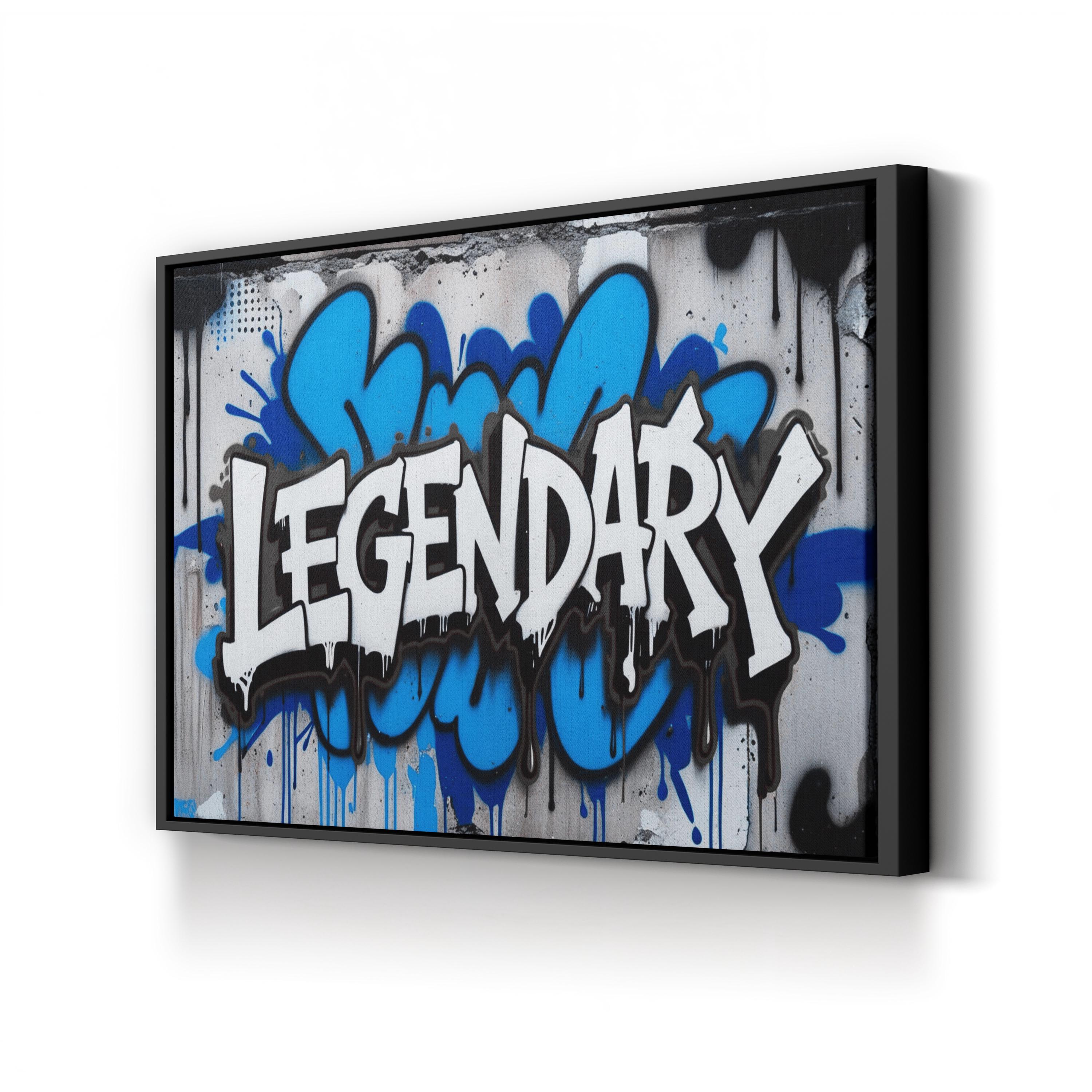 Legendary Graffiti Art Canvas Urban Street Art Wall Decor With Bold ...