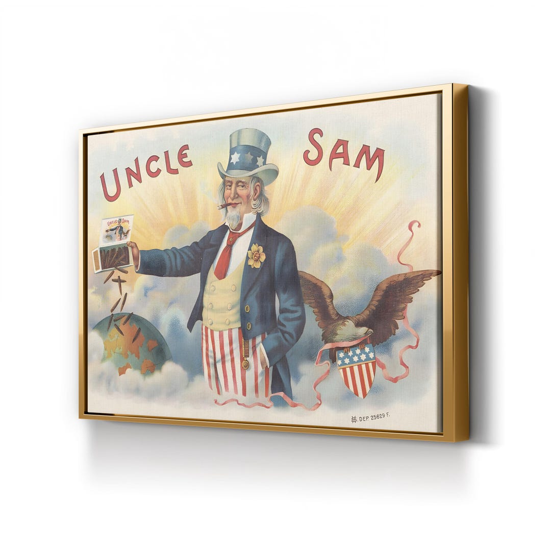 Vintage Uncle Sam WWII Poster: US Military Recruitment Canvas Art - Etsy