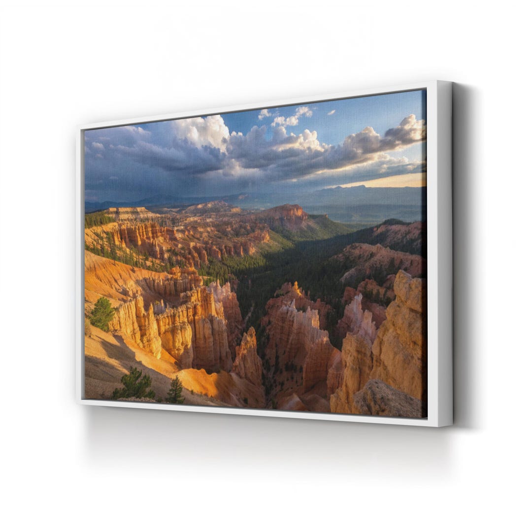 Hoodoo Storm Voodoo Canvas Print Dramatic Desert Landscape With Unique ...