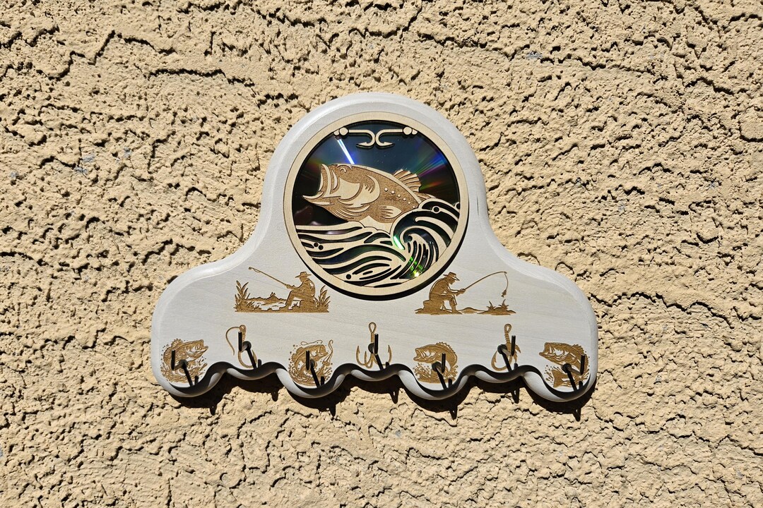 Bass Fish, Key Rack, Key Holder, Key Organizer, Wall Mount, Key Hooks ...