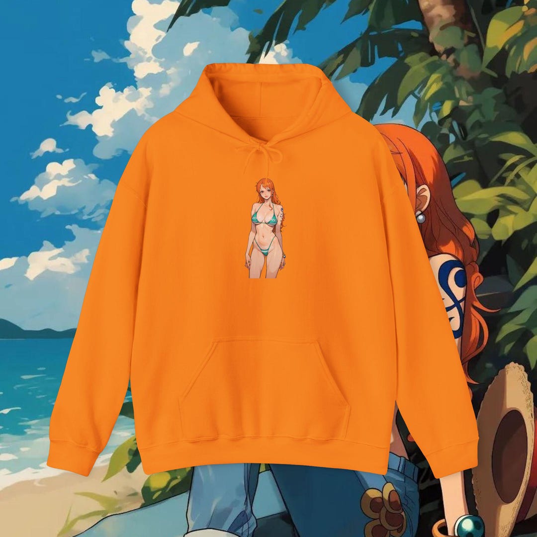 Anime Nami Bikini Hoodie, One Piece Sweatshirt, Japanese Manga Hooded ...