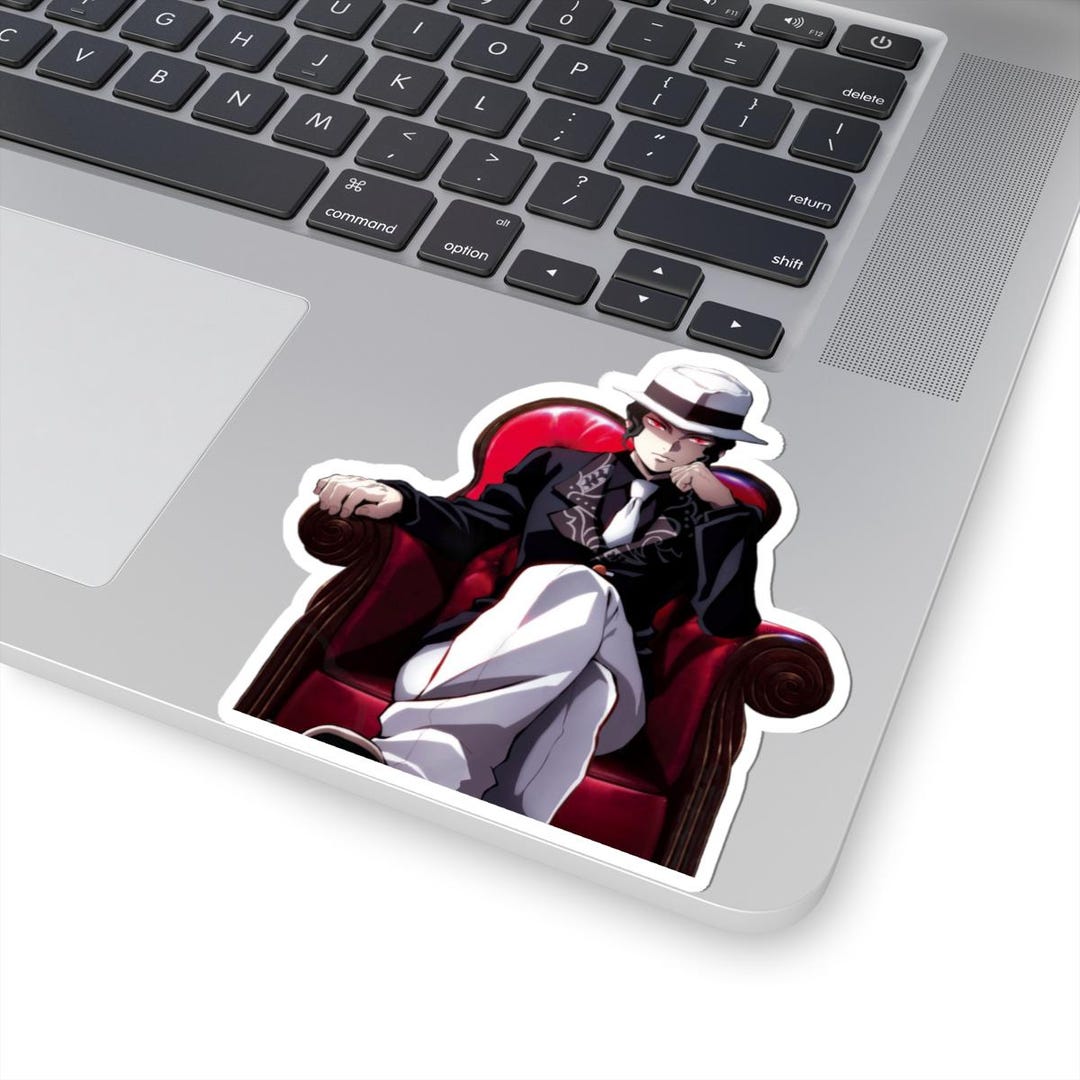Demon Slayer Kibutsuji Muzan Kiss-cut Stickers, Anime Decals, Laptop ...