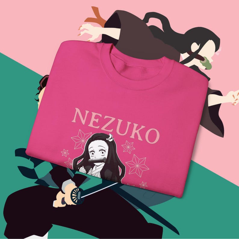 Nezuko Kamado Sweatshirt - Cozy Anime Apparel, Unisex Crewneck, Gift ...