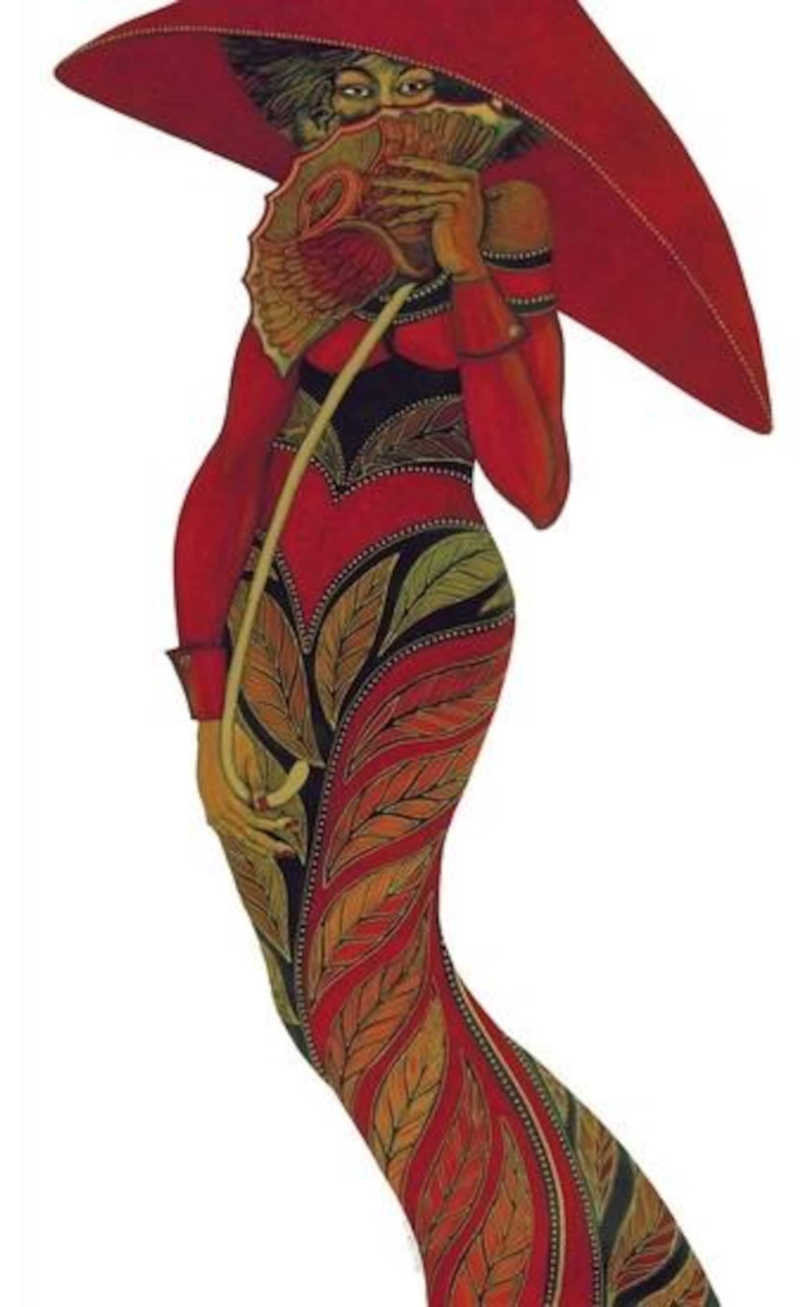 Red Umbrella by Charles Bibbs - Etsy