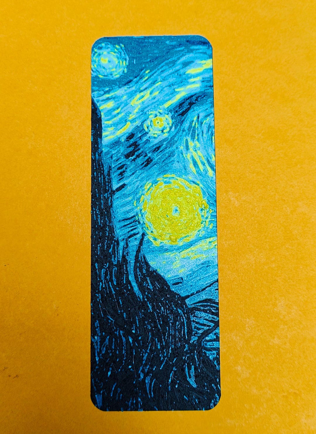 Van Goghs Starry Night Bookmark Stunning 3D Printed Design for Art ...