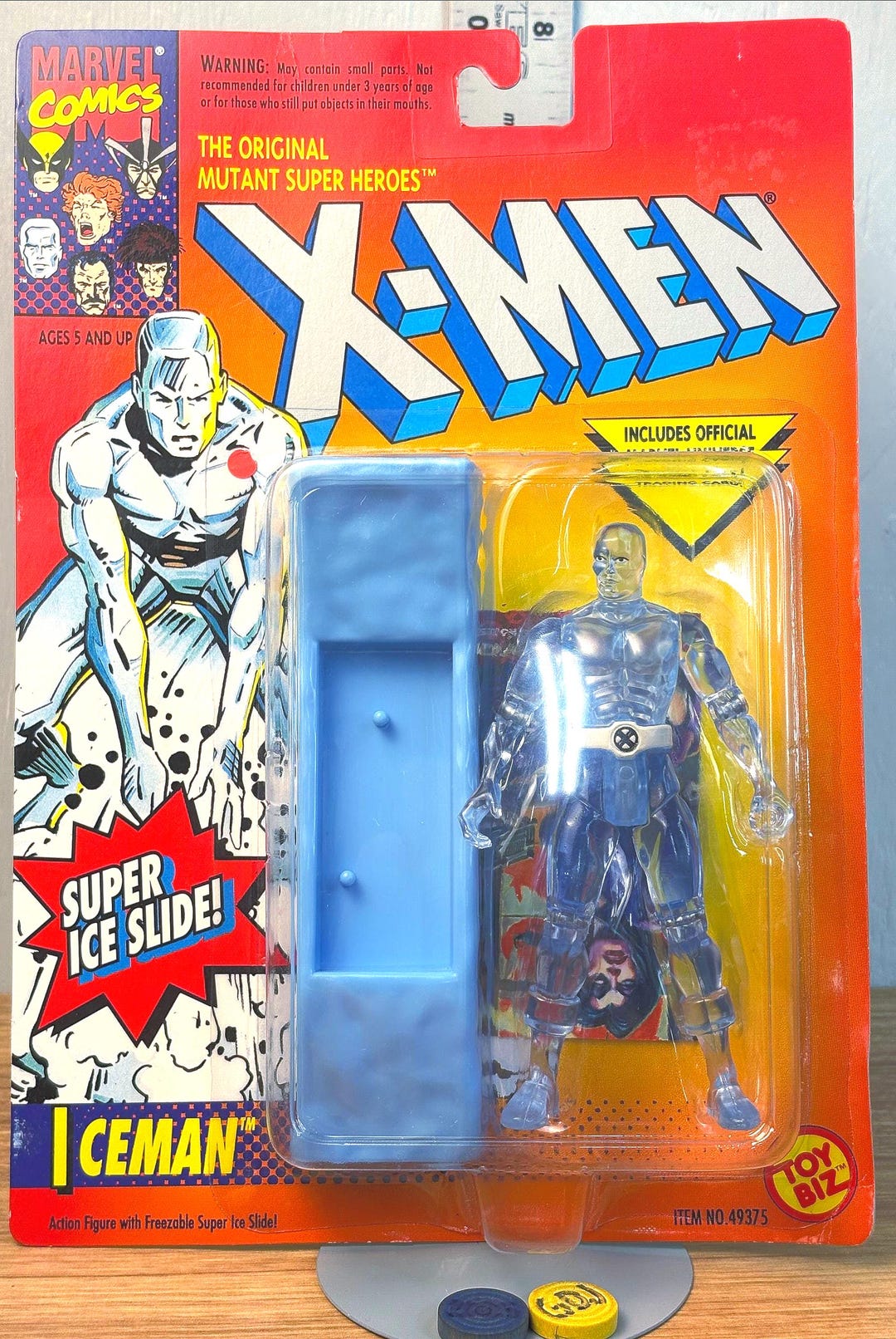 1993 X-men, Marvel, Iceman Action Figure, in Sealed Package, by Toy Biz ...