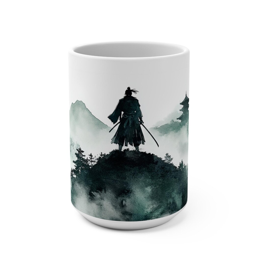 Japanese Samurai Coffee Mug, Bushido Tea Cup, Warrior Gift, Japan Cup ...