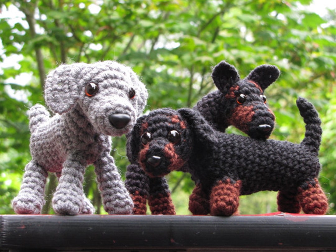 PATTERN: Doberman, Dachshund, Weimaraner Dog Crochet Amigurumi - Etsy