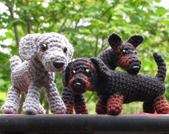 PATTERN: Doberman Dachshund Weimaraner Dog Crochet Amigurumi - Etsy