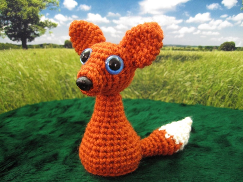 PATTERN - Crocheted Red Fox Amigurumi Animal Pattern - Etsy