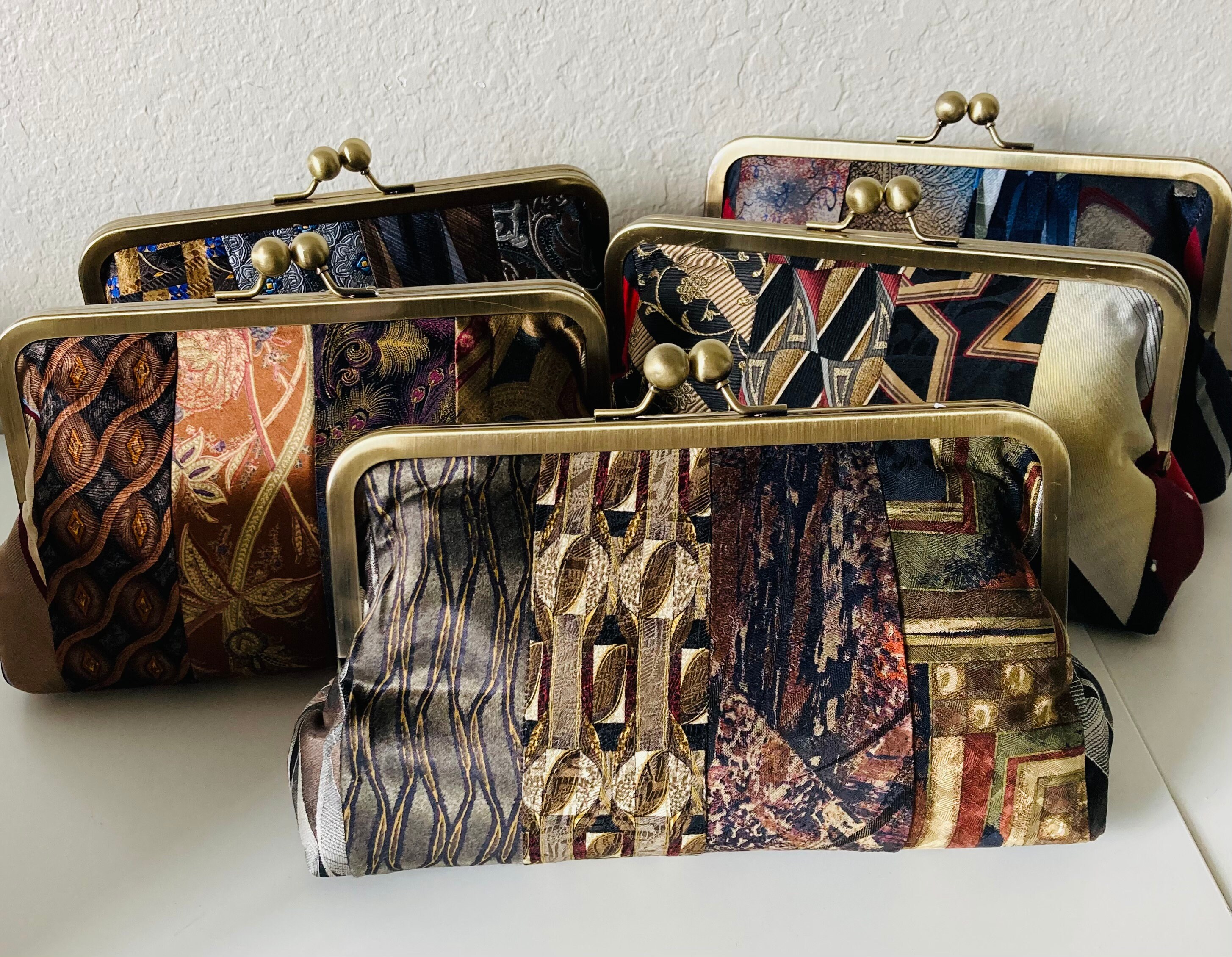 Necktie Heirloom Clutch: Repurposed Neckties, in Memory of Dad - Etsy