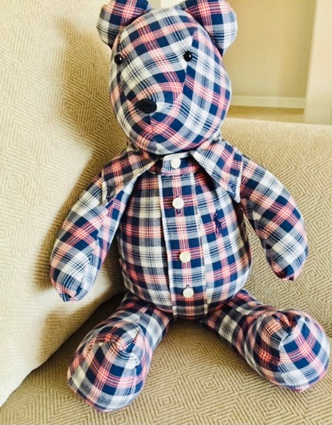 MEMORY BEAR Keepsake Bear Comfort Bear Personalized Made - Etsy