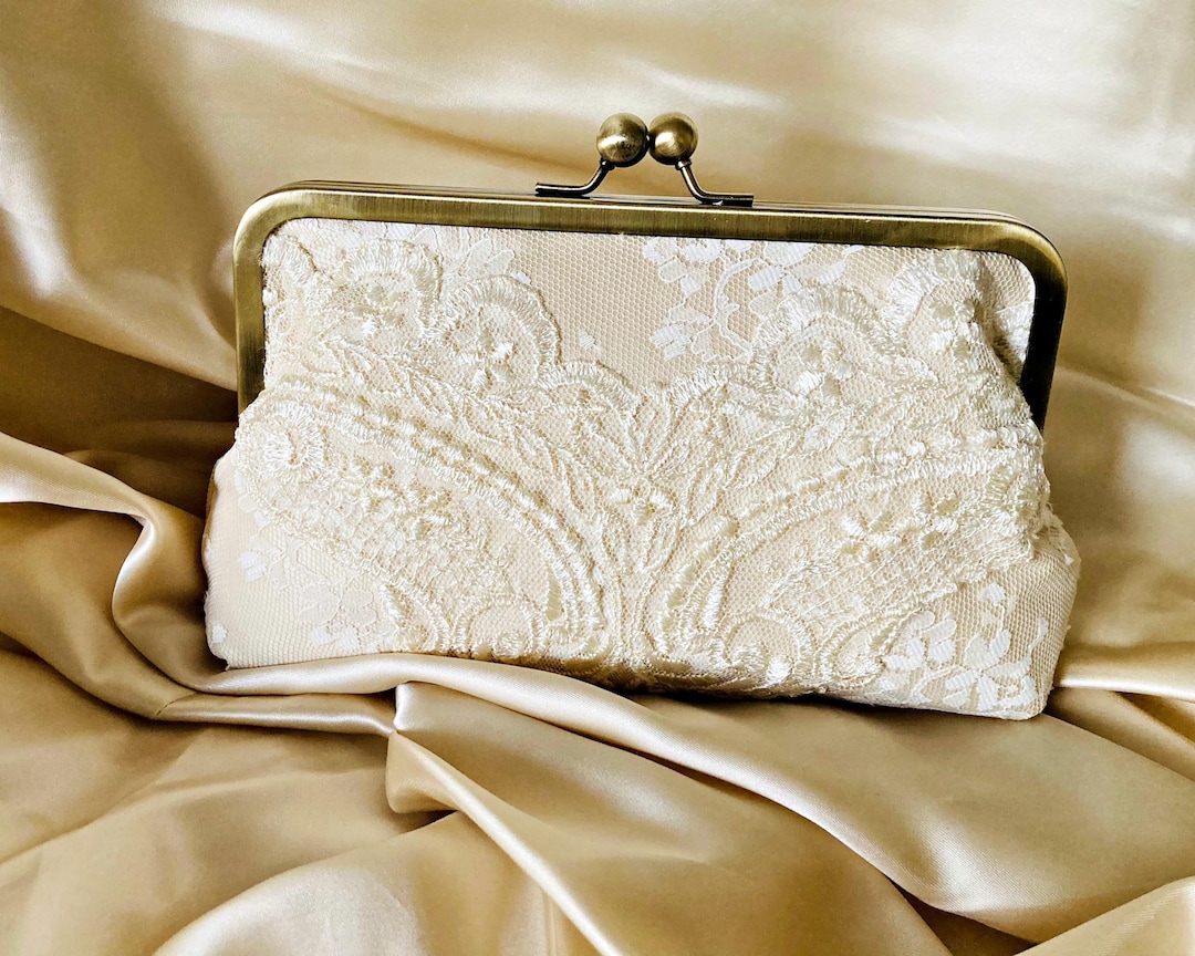 Heirloom Bridal Clutch Made From Wedding Dress - Etsy
