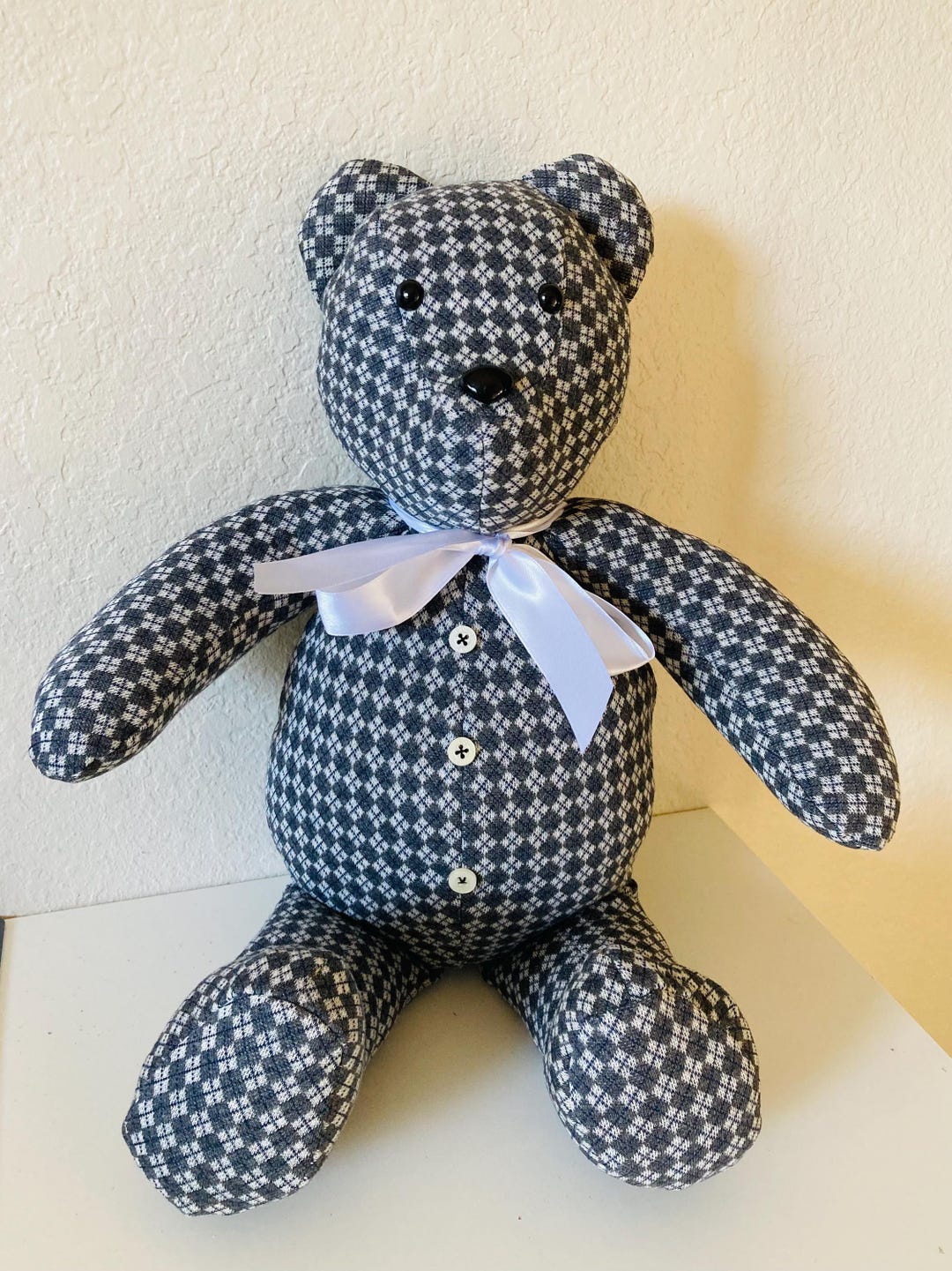 Handmade Keepsake Bear Crafted From Loved One's Clothing - Personalized ...