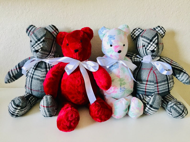 Memory Bears Made With Loved Ones Clothing - Etsy