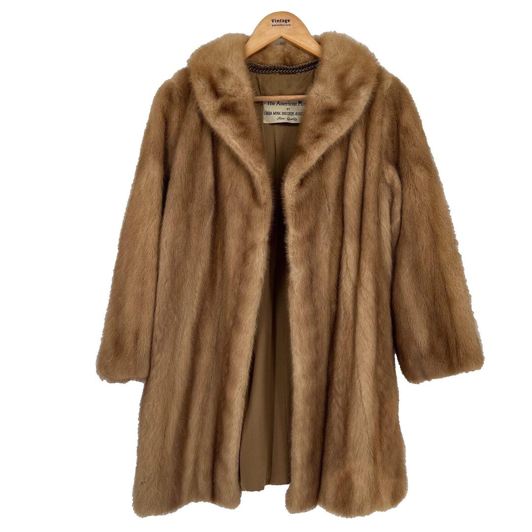 VTG the American Mink Coat EMBA Women M Fur Jacket Elegant Luxury ...