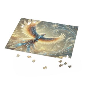 Radiant Light Hawk A Majestic Fantasy Puzzle Featuring a Mystical Hawk ...