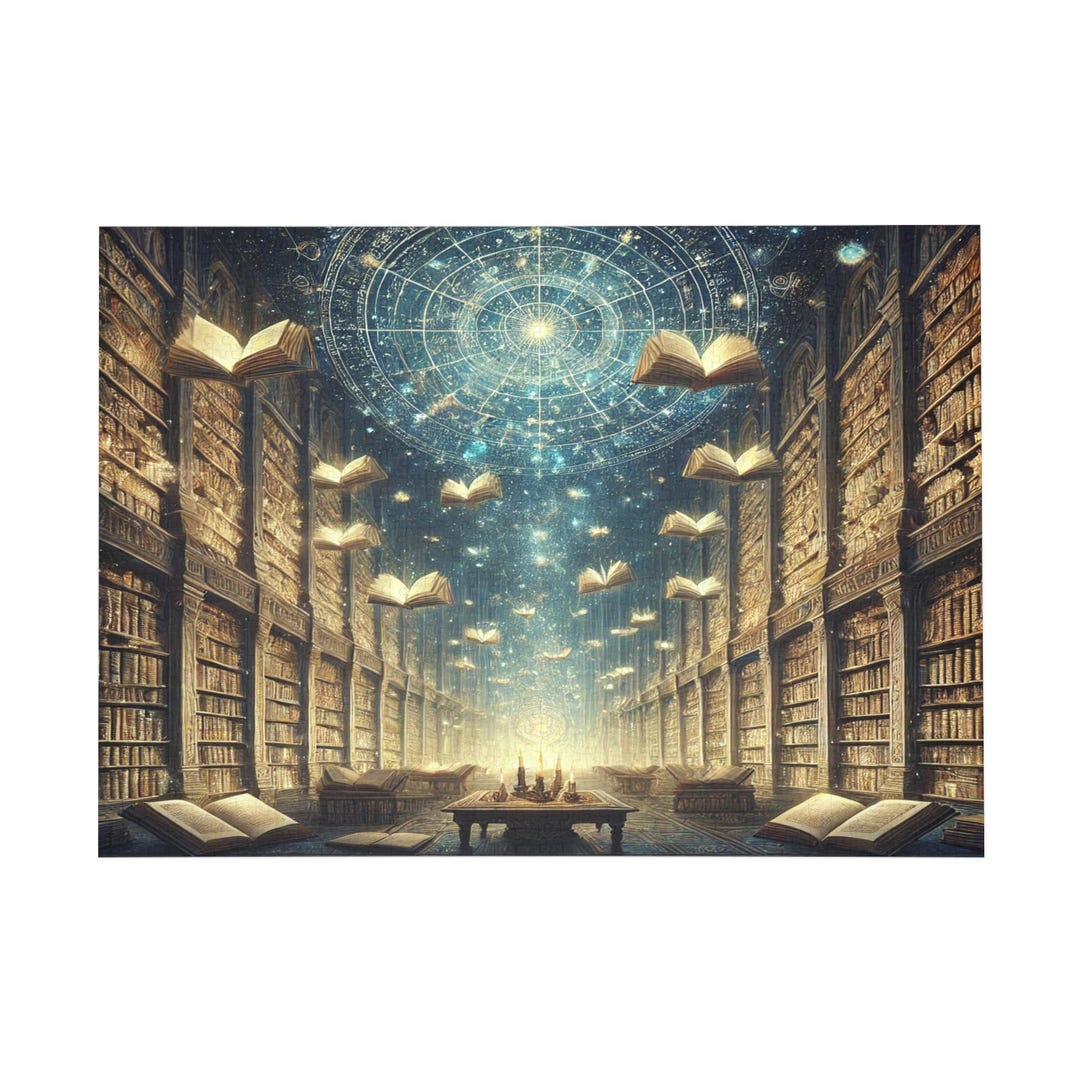 The Library of Eternity 1000 Piece Jigsaw Puzzle - Etsy