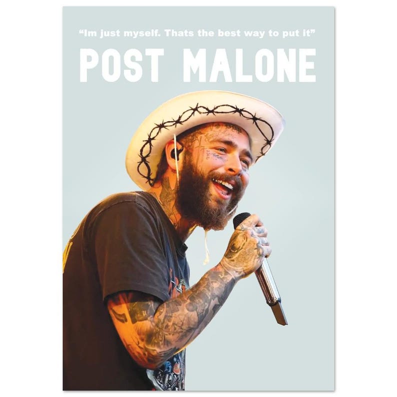 Post Malone Poster - Etsy