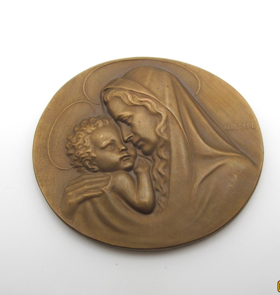 Madonna and Child Virgin Mary and Jesus Antique Austrian Religious ...