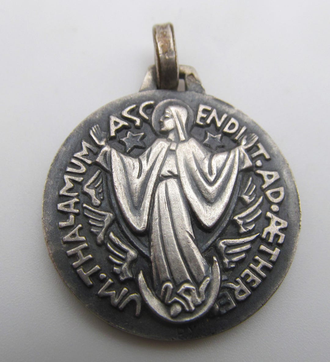 Vintage Fernand Py Religious Medal Assumption of the Virgin Mary SS38 ...
