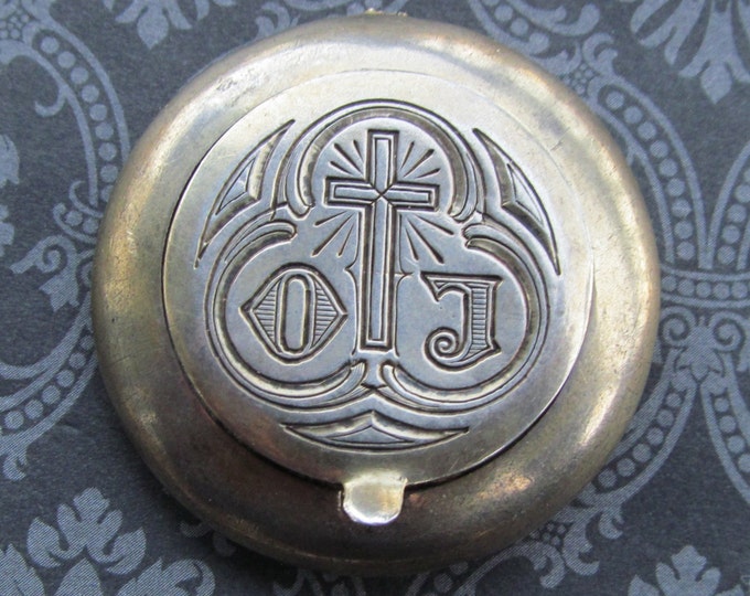 Antique Sterling Silver Catholic Pyx Communion Wafer Holder - Etsy