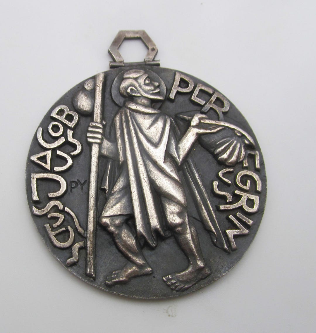 Saint James Vintage Religious Medal Fernand Py French Catholic Pendant ...