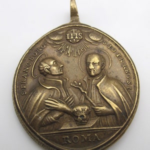 Saint Francis Xavier Antique Religious Medal Saints John Regis and ...