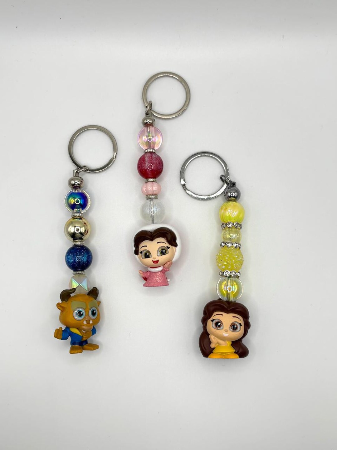 Beauty and the Beast Doorables Character Keychain - Etsy