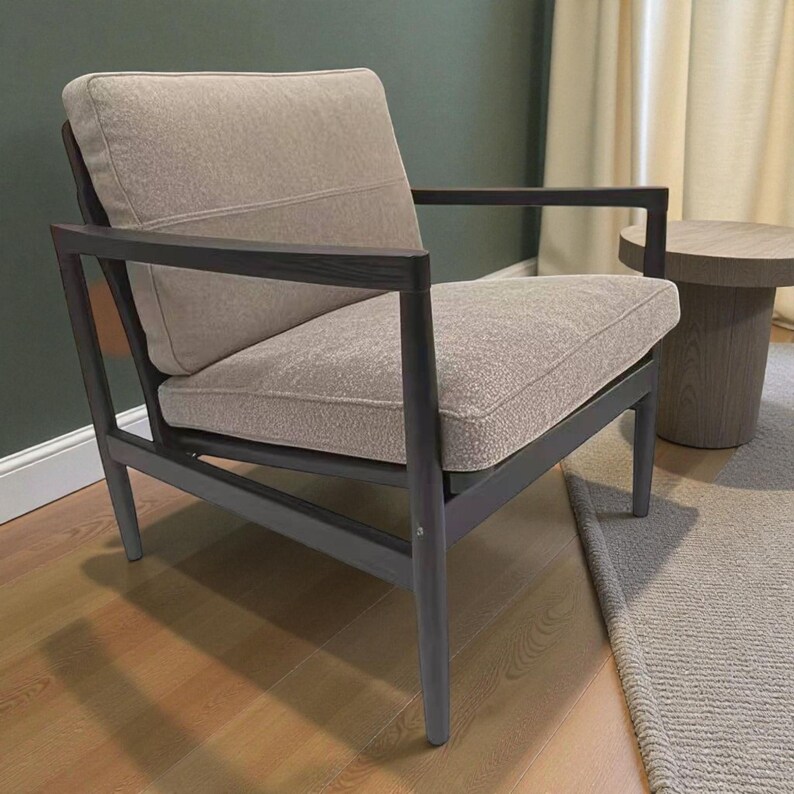 Customizable Scandinavian Lounge Chair – Low Slung Armchair - Etsy