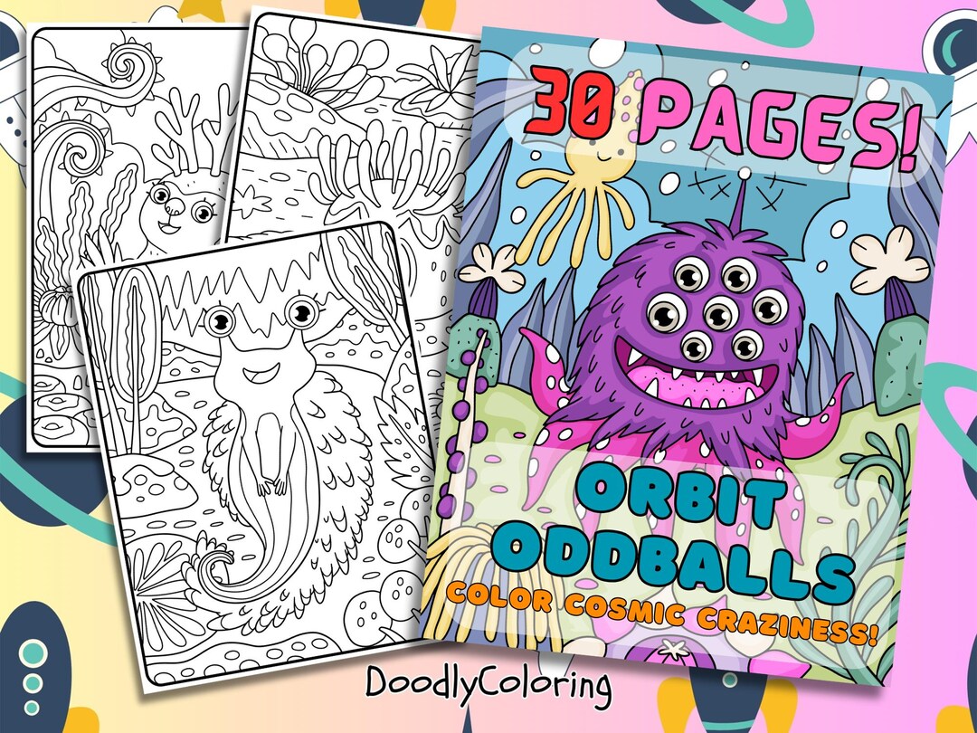 Weird Alien Coloring Pages - 30 Orbit Oddballs Ugly Space Creatures ...