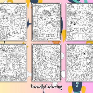 Weird Alien Coloring Pages 30 Orbit Oddballs Ugly Space Creatures ...