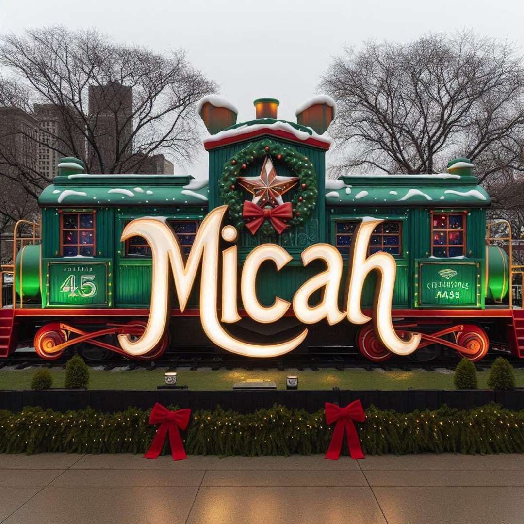 Train in Christmas Theme. - Etsy