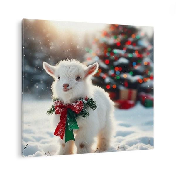 The Goat in Christmas Theme. - Etsy