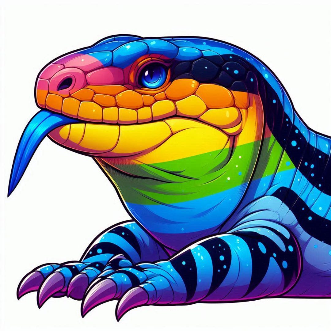 Blue-tongued Skinks PRIDE Colors - Etsy