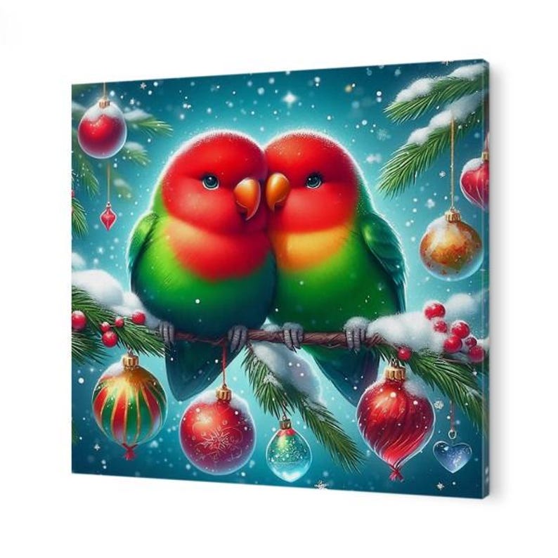 Birds in Love Christmas Theme. - Etsy