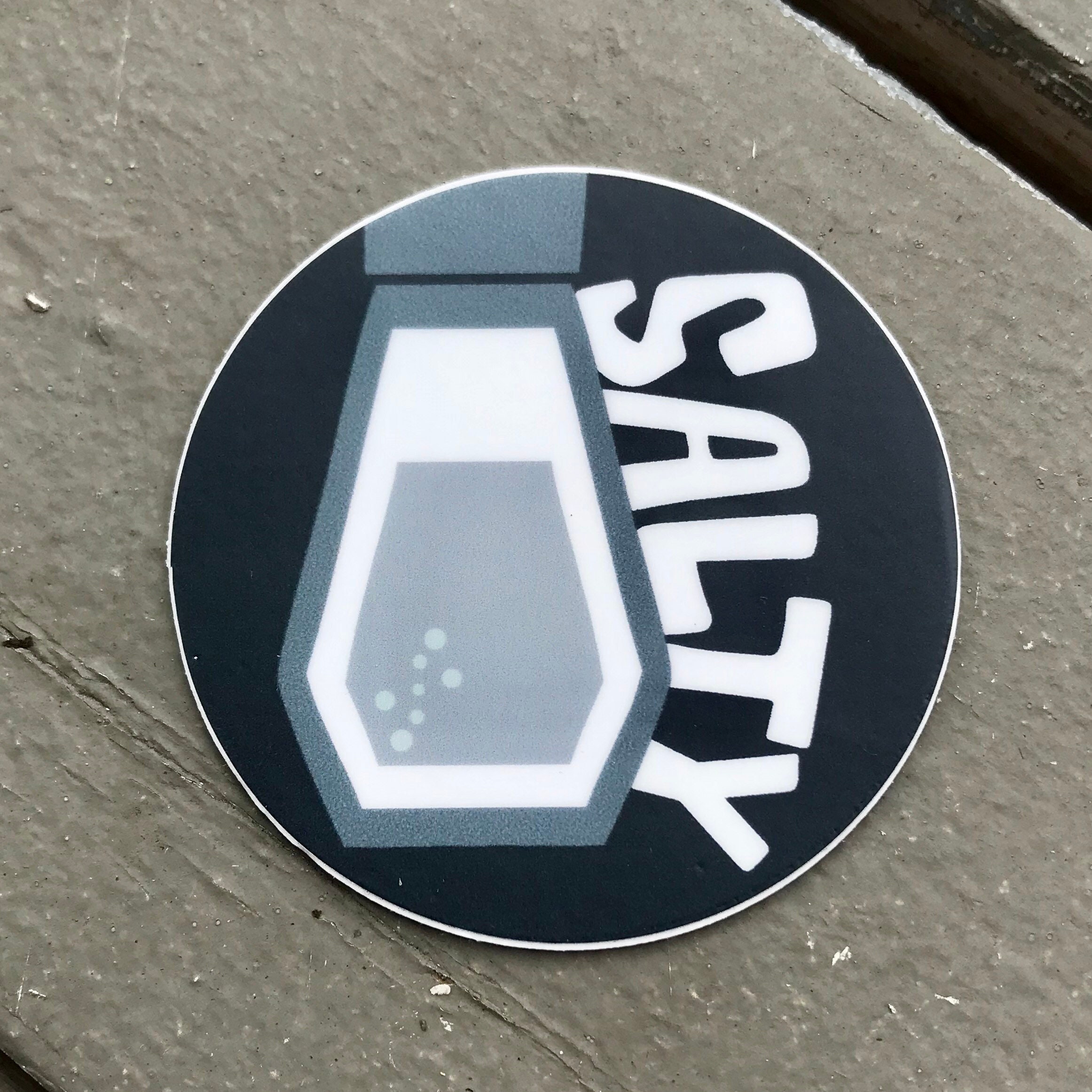 Salty vinyl sticker FREE shipping in Canada | Etsy