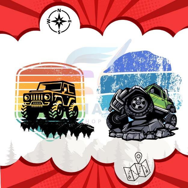 Jeep SVG Bundle Custom American Offroad Shirt PNG Designs for T-shirts ...